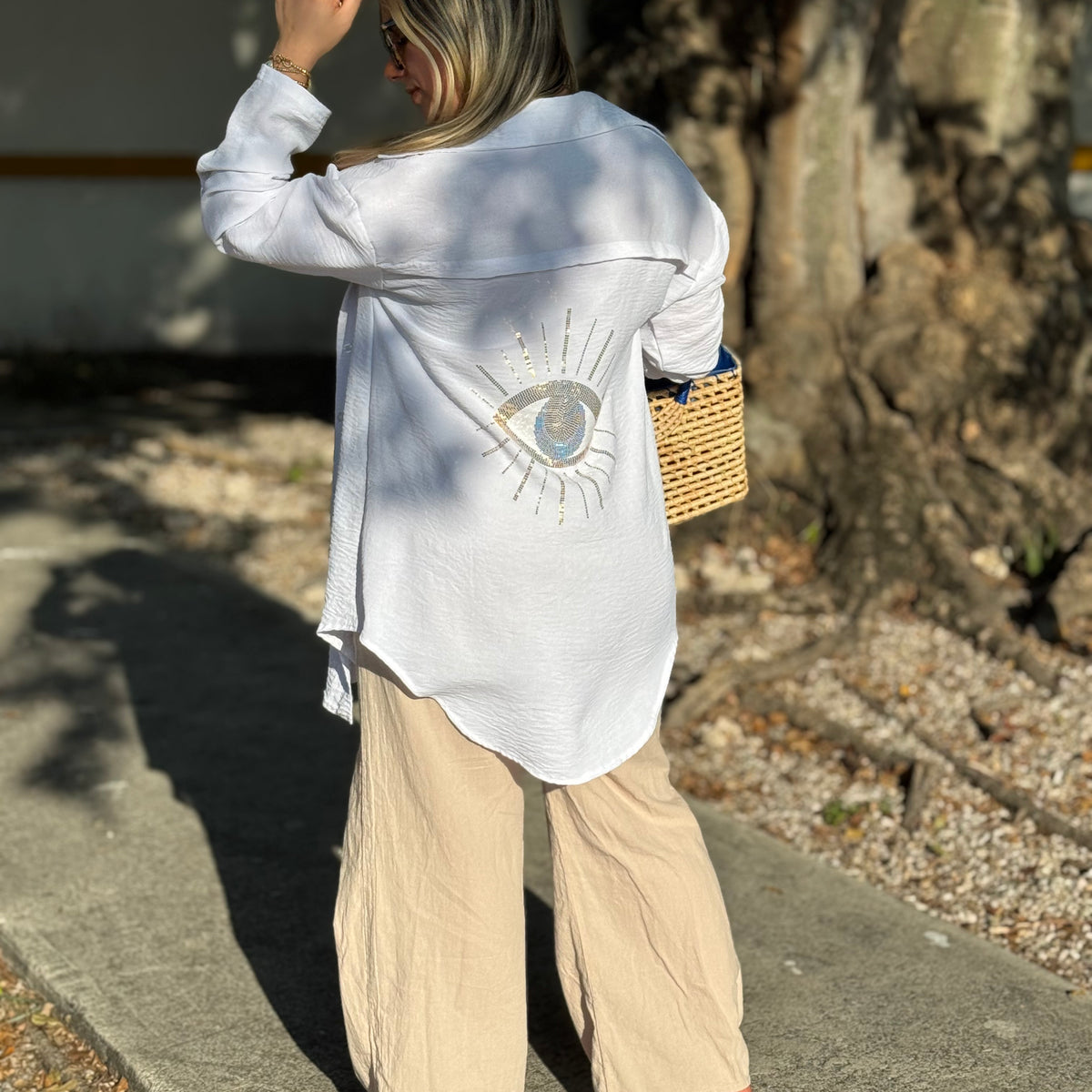 Evil Eye Cover up Blouse. – Brazil in Miami