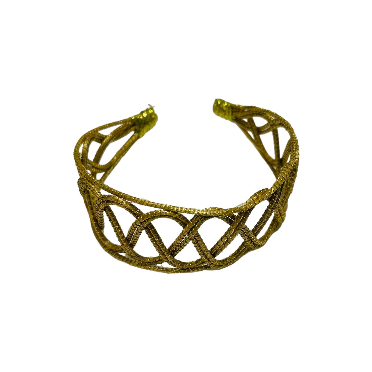 Brazalete de Oro Vegetal (Capim Dourado). – Brazil in Miami
